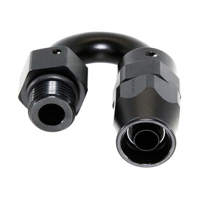 Fitting, PTFE 180° -6 ORB Male Swivel-BK – DP-Engineering
